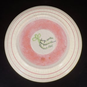Jean Goodwin Ames cherry Sprites Ceramic Art Plate Signed Mid 20th ...