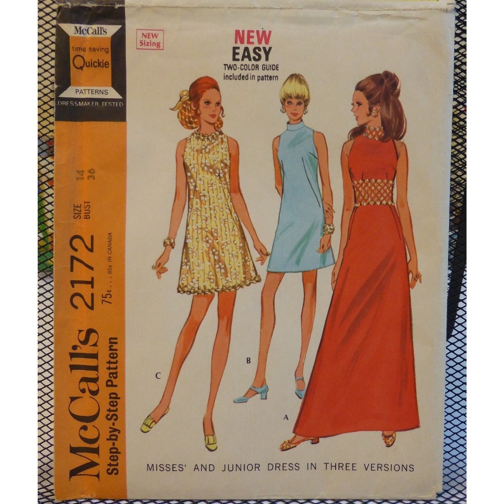 Open Shoulder Dress Pattern High Collar Sleeveless A Line - Etsy