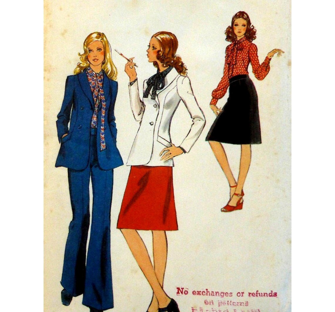 Long Fitted Jacket Pattern Shawl Collar Double Breasted - Etsy