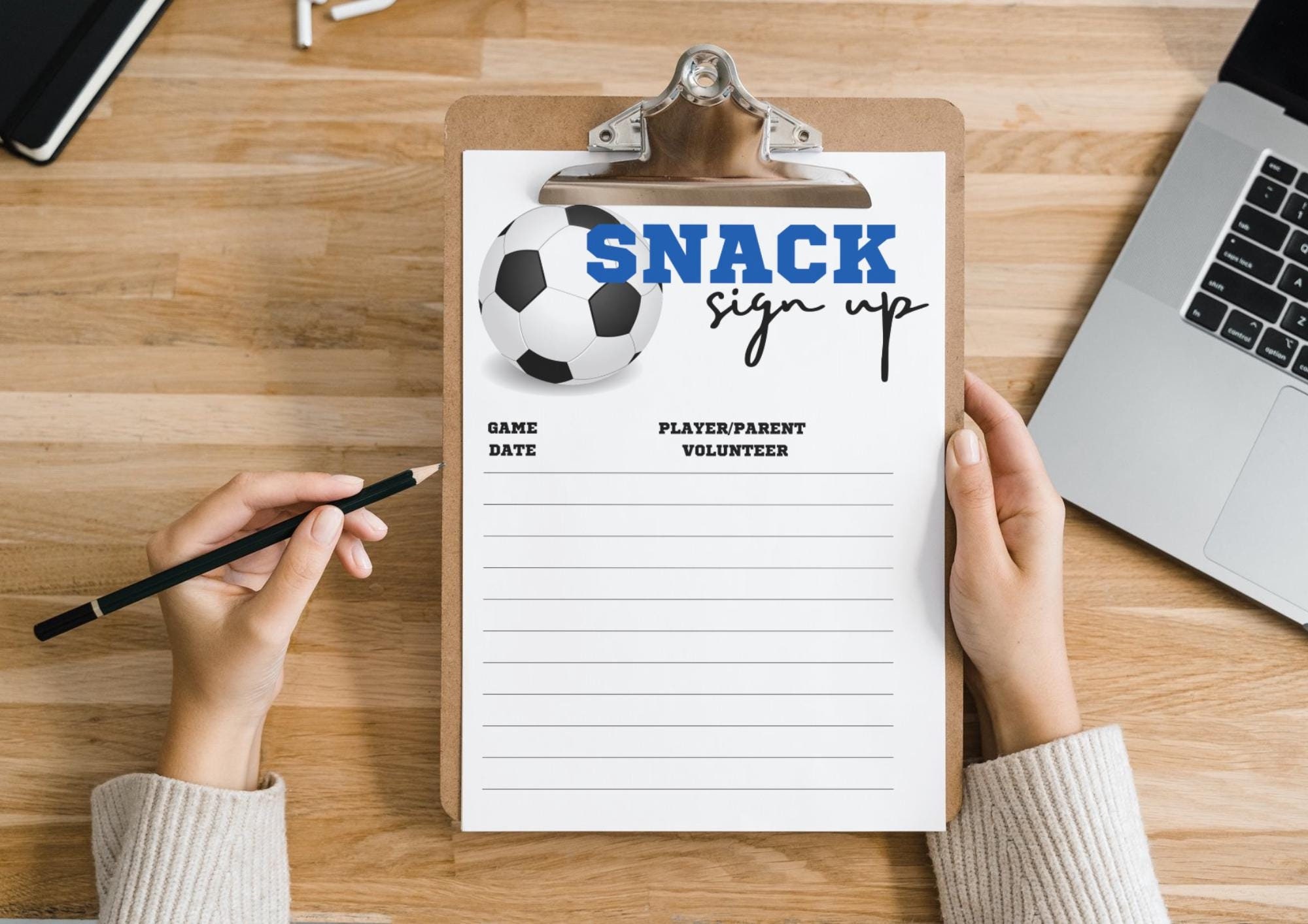 Soccer Snack Sign up Sheet - Etsy