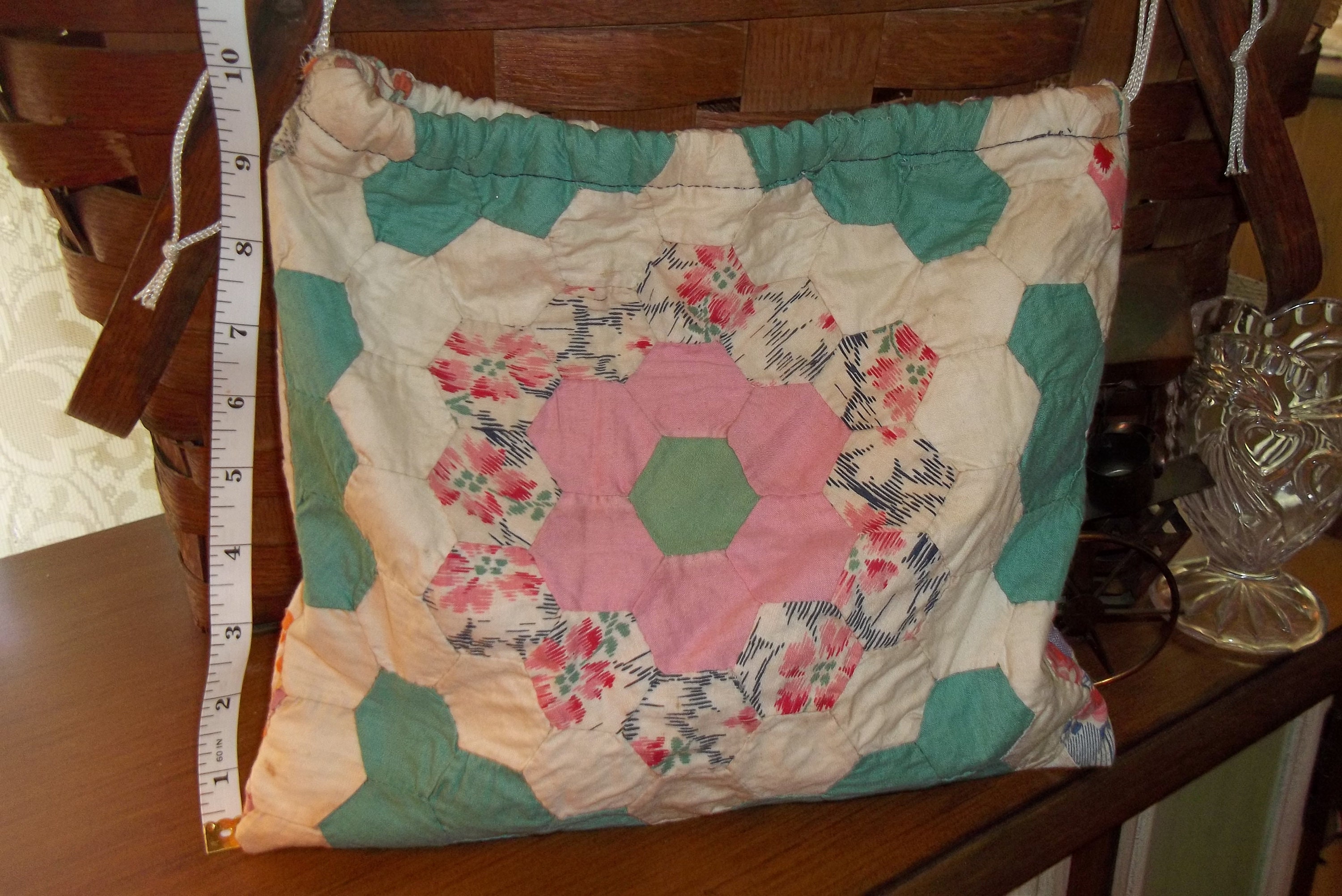 Quilted Draw String Bag/lined, Vintage Quilt - Etsy