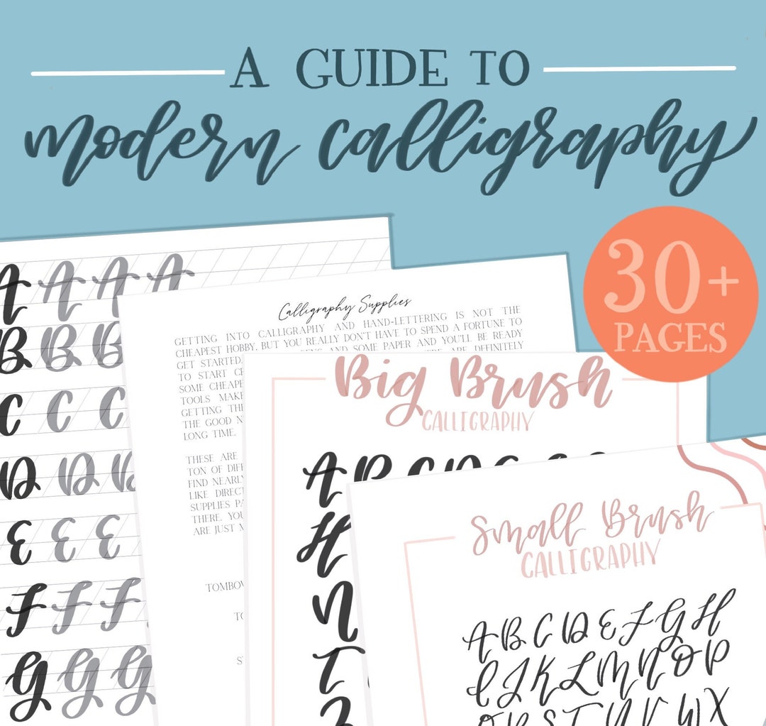 Modern Calligraphy and Handlettering Guide | Printable Calligraphy ...