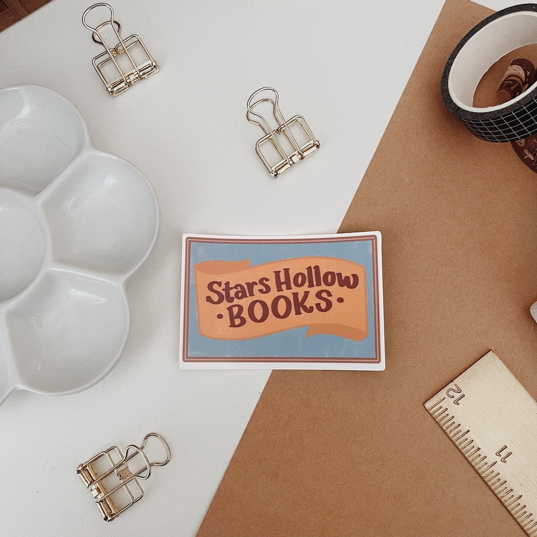 Stars Hollow Bookstore Sticker Kindle Sticker Waterproof Book Sticker ...