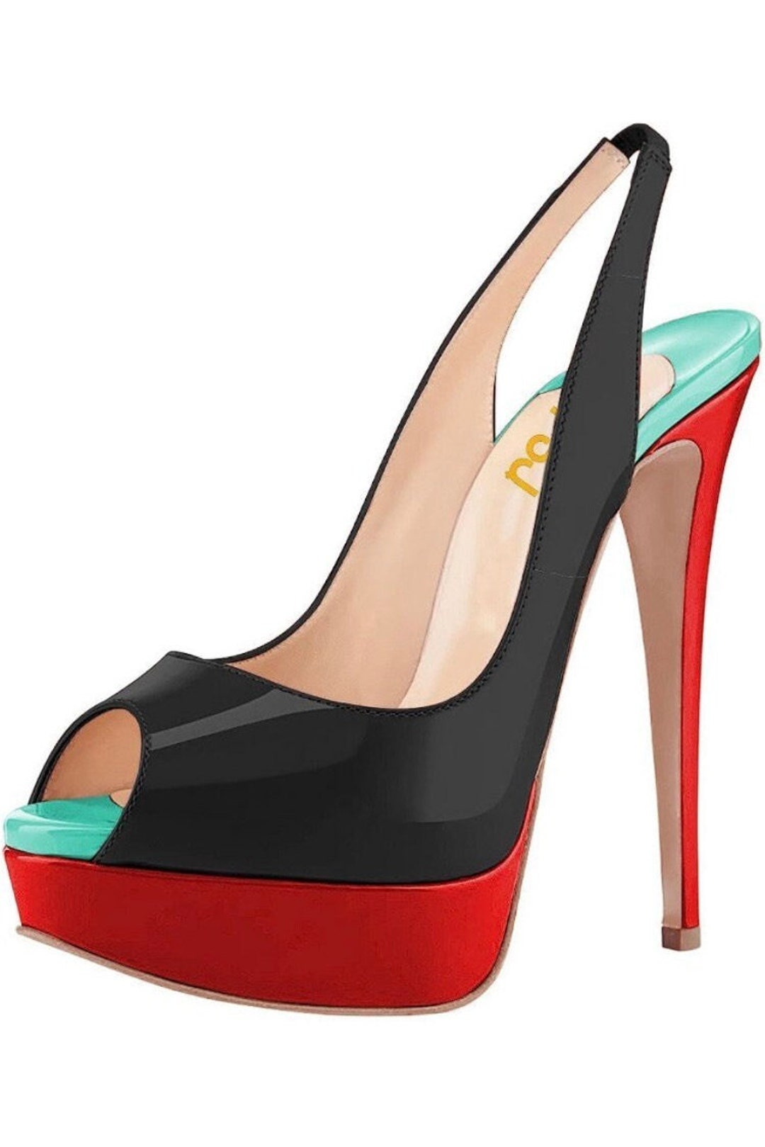 Brand New Colorful High Heels Original 90 Now 50 Size 6全新高跟鞋原价90现价50 6号 ...