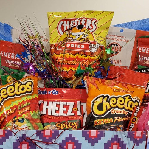 Hot and Spicy Snack Box Flaming Hot Snack Box Hot Snacks | Etsy