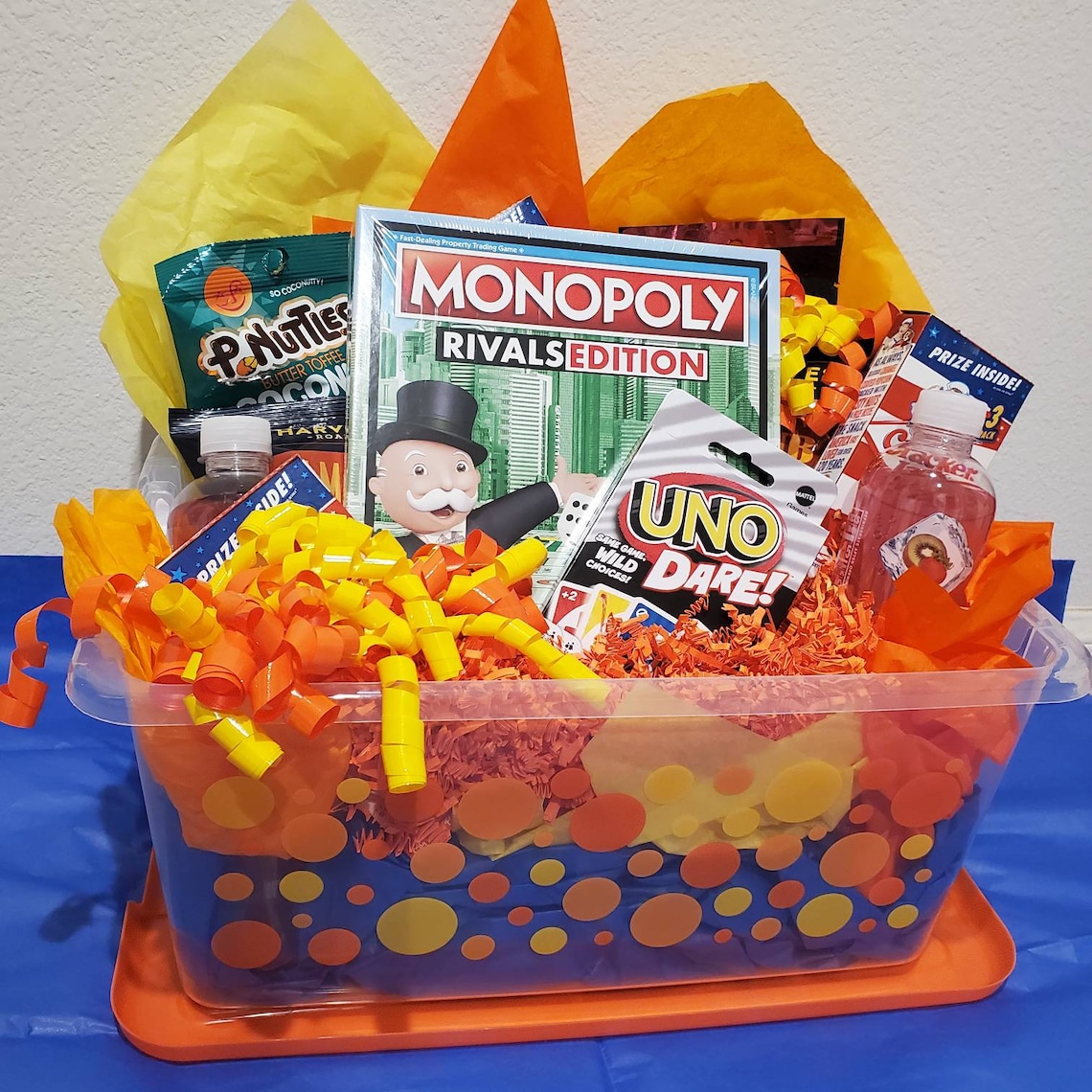 Game Night Basket Family Time Basket Family Activity Gift - Etsy