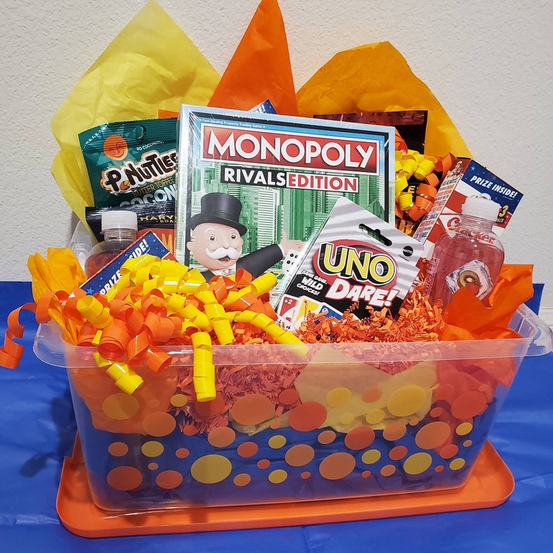 Game Night Basket | Family Time Basket | Family Activity Gift Set ...
