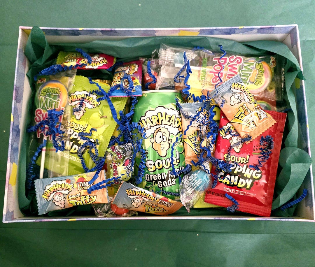 Sour Candy Mystery Box | Sour Snack Box |reusable Box | Snack Gift Box ...