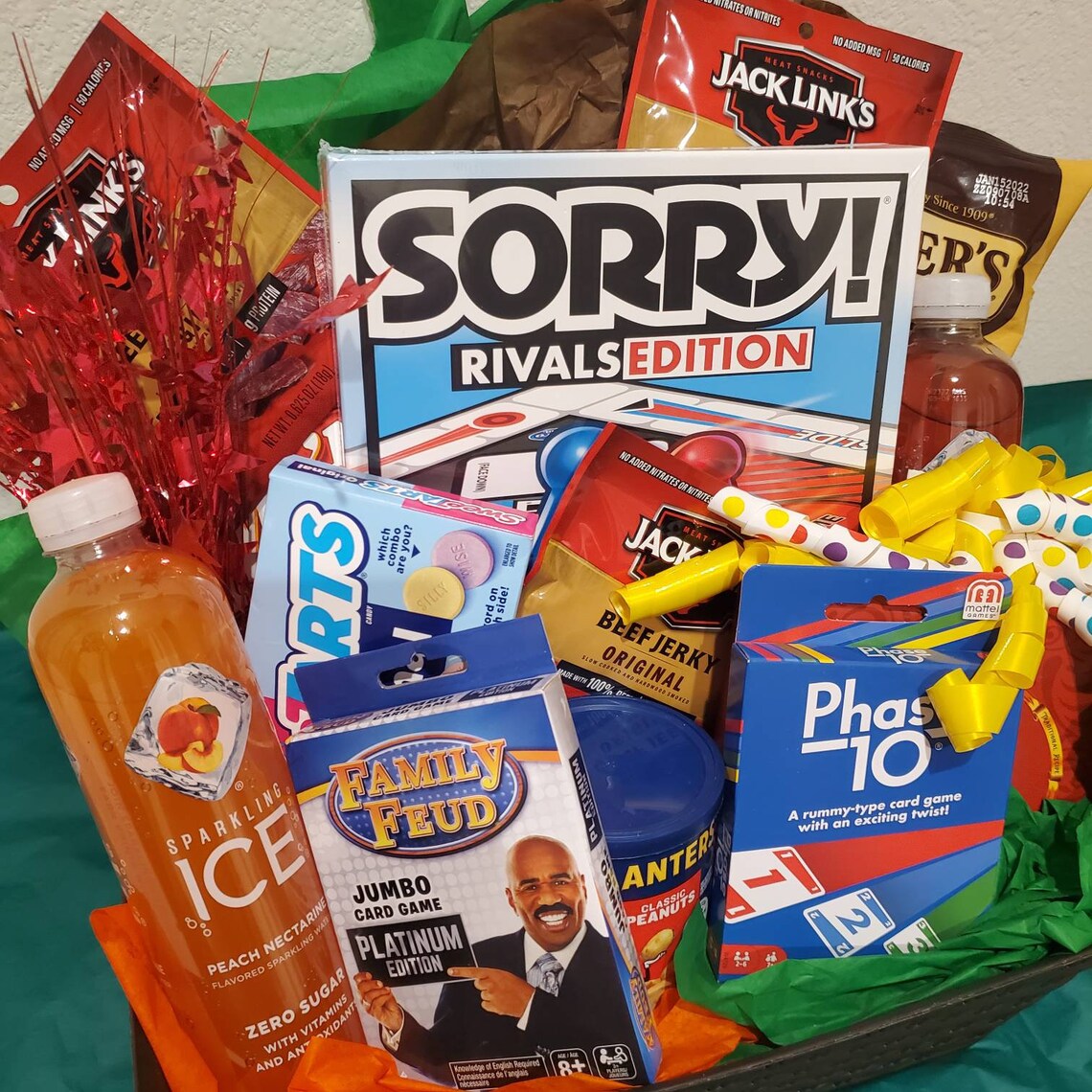 Game Night Basket | Family Time Basket | Family Activity Gift Set ...