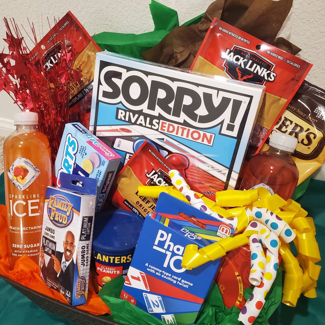 Game Night Basket | Family Time Basket | Family Activity Gift Set ...