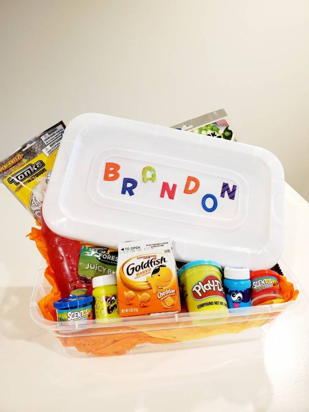 Boys Activity Box With Name | Coloring, Play-doh, Stickers | Boys ...