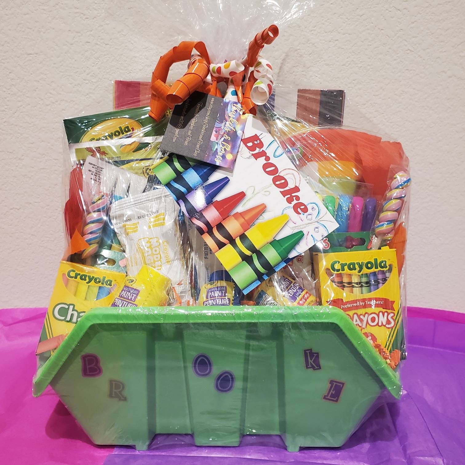 Kids Gift Basket Crayola Themed Activity Box Kids Art Box - Etsy