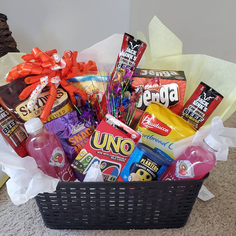 Game Night Basket | Family Time Basket | Family Activity Gift Set ...