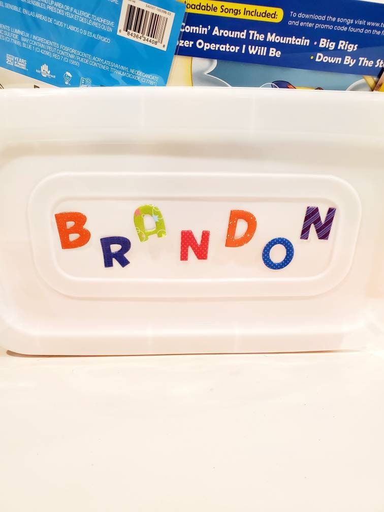 Boys Activity Box With Name | Coloring, Play-doh, Stickers | Boys ...