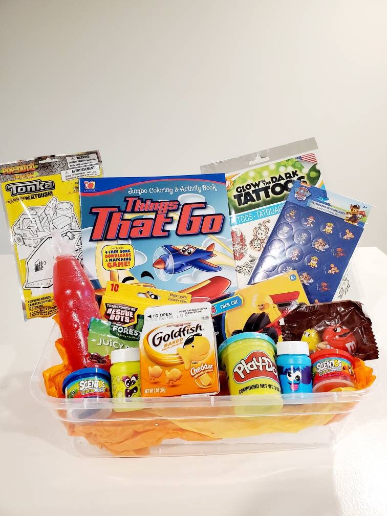 Boys Activity Box With Name | Coloring, Play-doh, Stickers | Boys ...