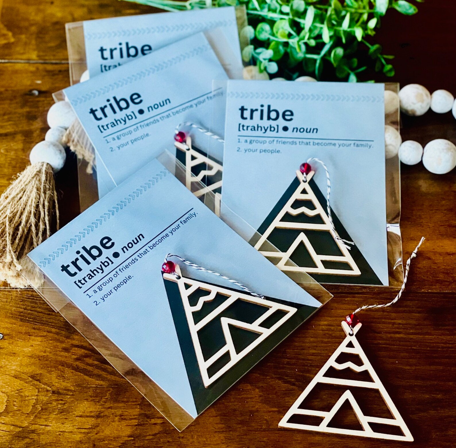 My Tribe Ornament ,personalized Tribe Ornament, Friendship Ornament ...