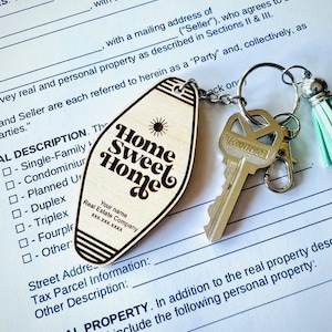 Custom Realtor Keychain, Realtor Closing Gift for Clients, New Home ...