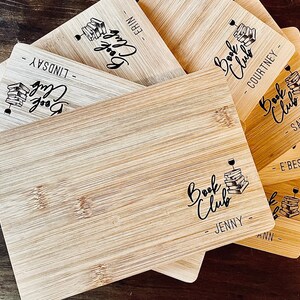 Book Club Gift ,book Club Personal Size Charcuterie Board, Book Club ...