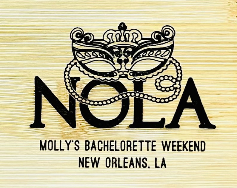 Personalized NOLA Bachelorette Mini Charcuterie Board: New Orleans ...