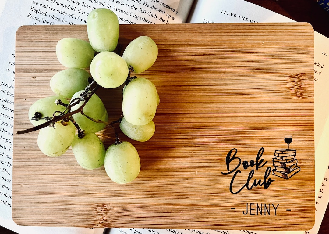 Book Club Gift ,book Club Personal Size Charcuterie Board, Book Club ...