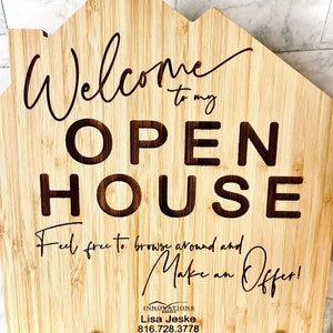 Realtor Open House Sign With Stand, Real Estate Marketing, Realtor Open ...