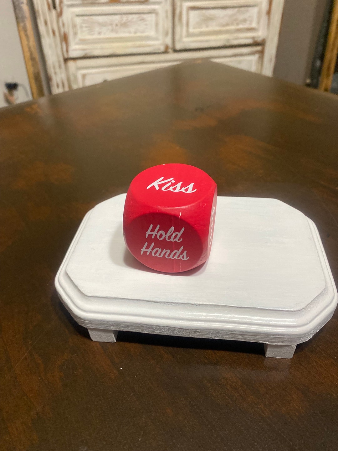 White Wooden Riser|display Stand|riser|rectangle Wood Riser|counter Top ...