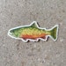 BROOK TROUT STICKER - Etsy