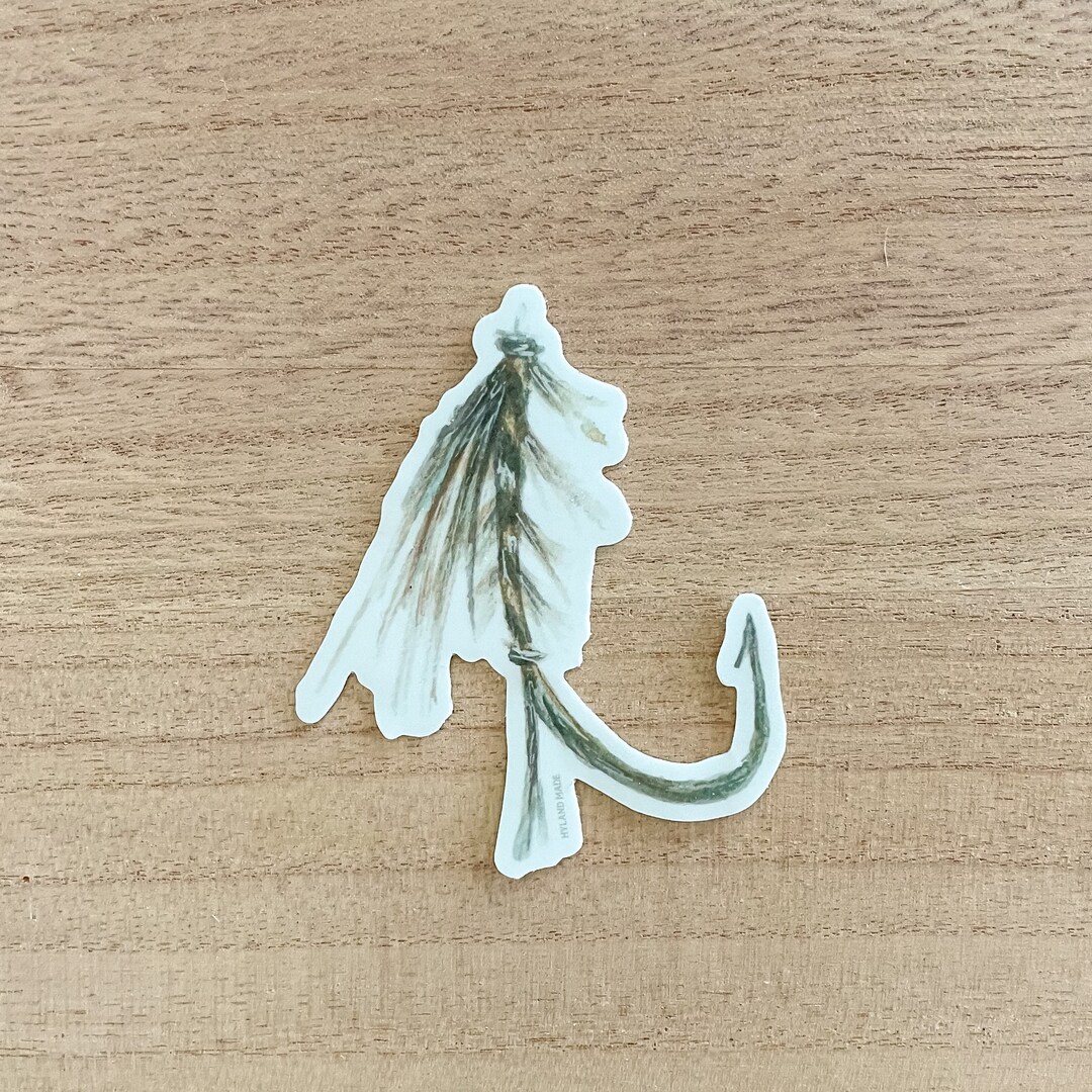 FISHING FLY STICKER - Etsy