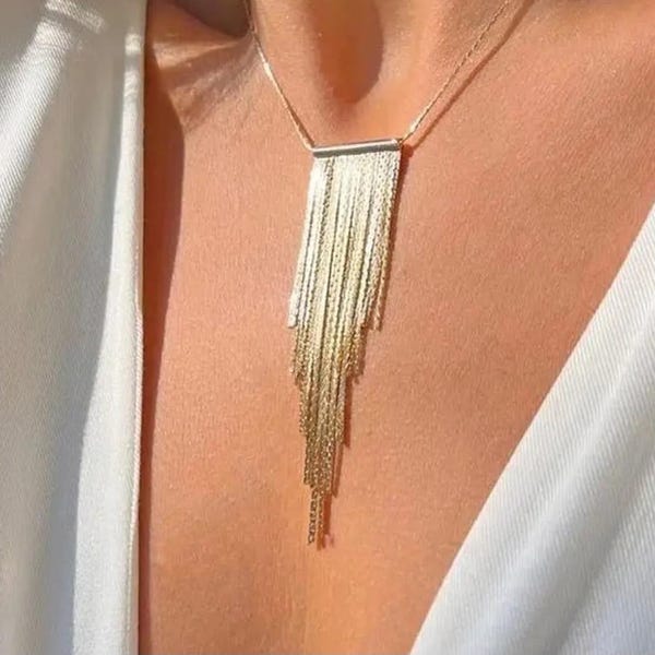 Fringe Necklace - Etsy
