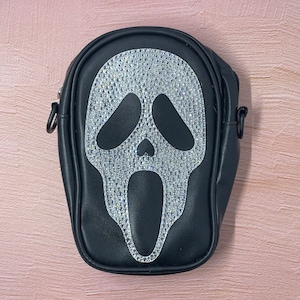 Rhinestone Ghostface Crossbody bling Bedazzled Scream Halloween Purse ...
