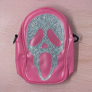 Rhinestone Ghostface Crossbody bling Bedazzled Scream Halloween Purse ...