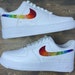 Rhinestone Air Force 1s Swooshes and Toe Box Bling Bedazzled Shoes Cute ...