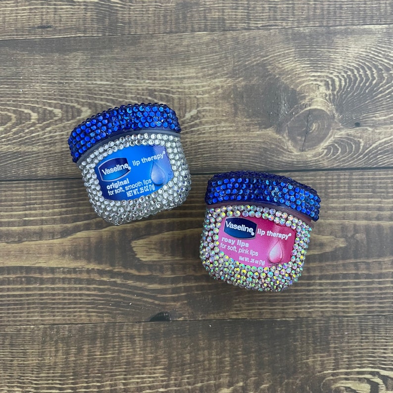 Bling Rhinestone Mini Vaseline I Lip Therapy Choose a Flavor - Etsy