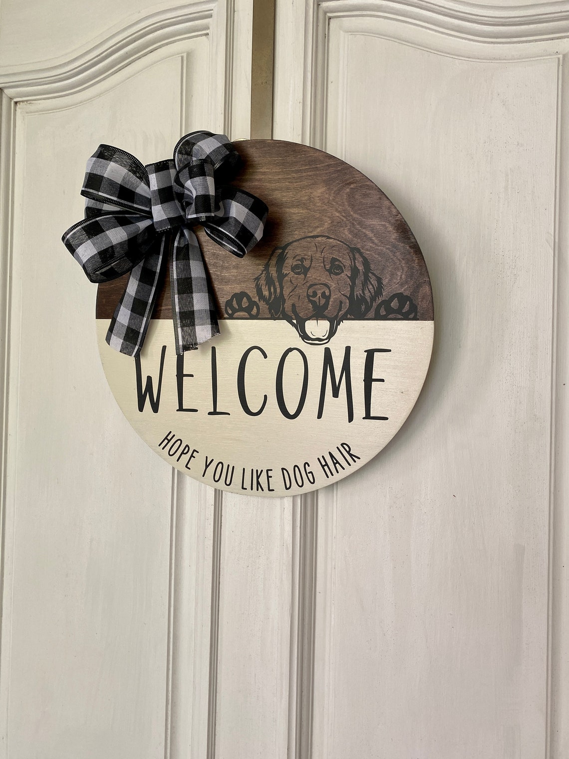 Welcome Door Sign Welcome Dog Sign Hope You Like Dog Hair - Etsy