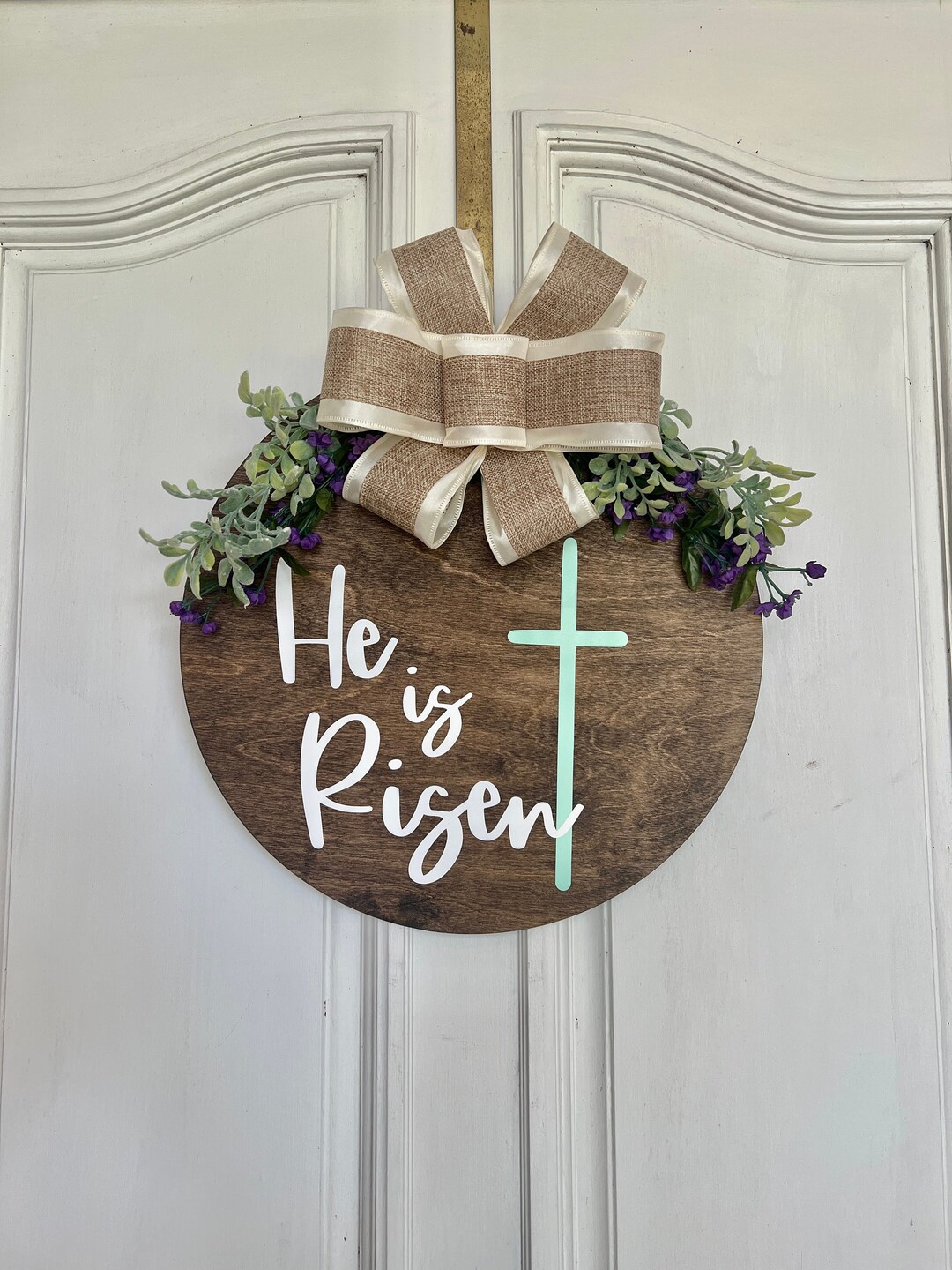 He is Risen Door Sign, He is Risen Welcome Sign, Easter Welcome Sign ...