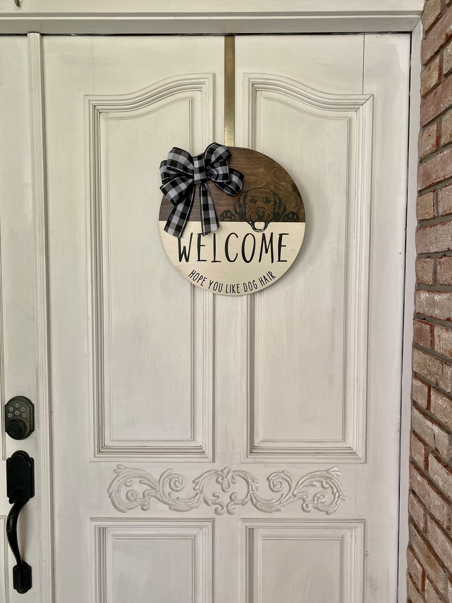 Welcome Door Sign Welcome Dog Sign Hope You Like Dog Hair - Etsy