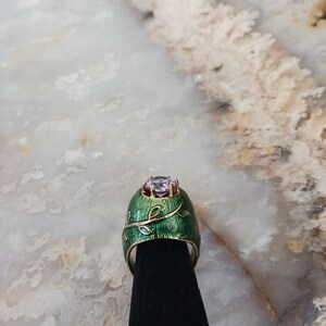 Princess Amanda Borghese Gorgeous Statement Dome Large Stone Ring ...