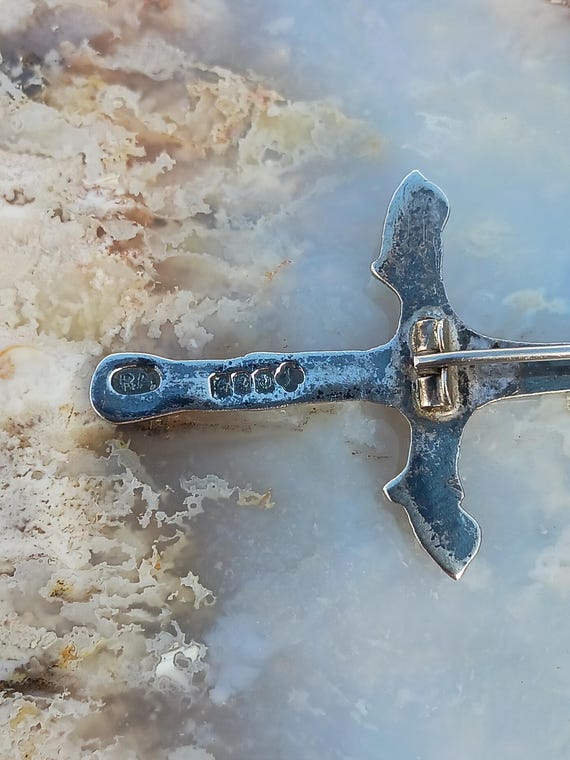 Robert Allison Scottish Sword Sterling Silver Kilt Br… - Gem