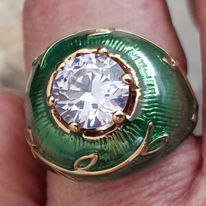 Princess Amanda Borghese Gorgeous Statement Dome Large Stone Ring ...