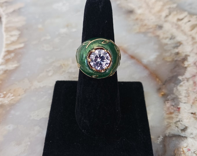 Princess Amanda Borghese Gorgeous Statement Dome Large Stone Ring ...