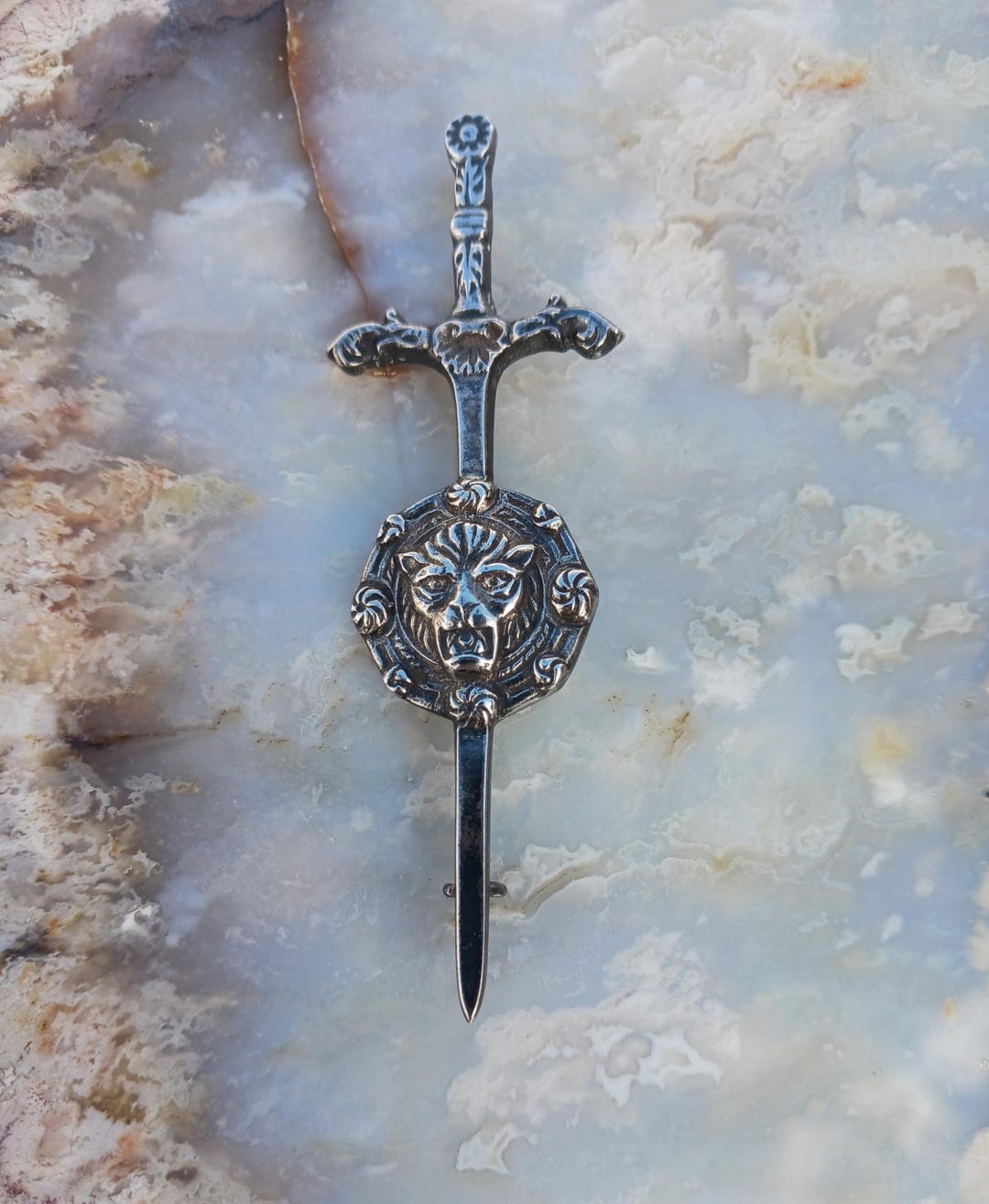Robert Allison Scottish Sword Sterling Silver Kilt Brooch - Etsy
