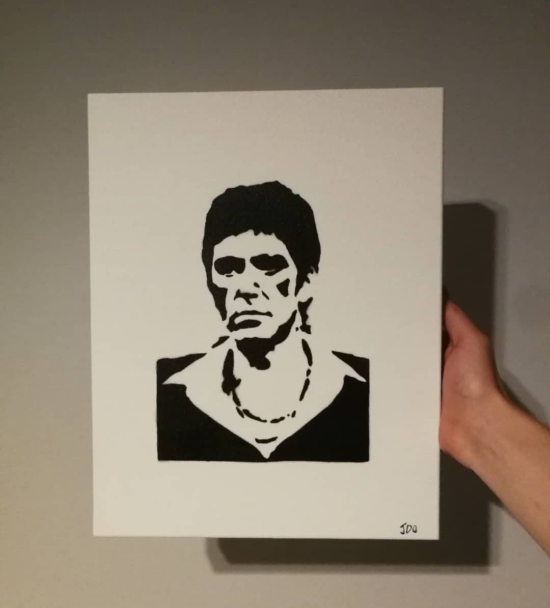 Scarface Stencil
