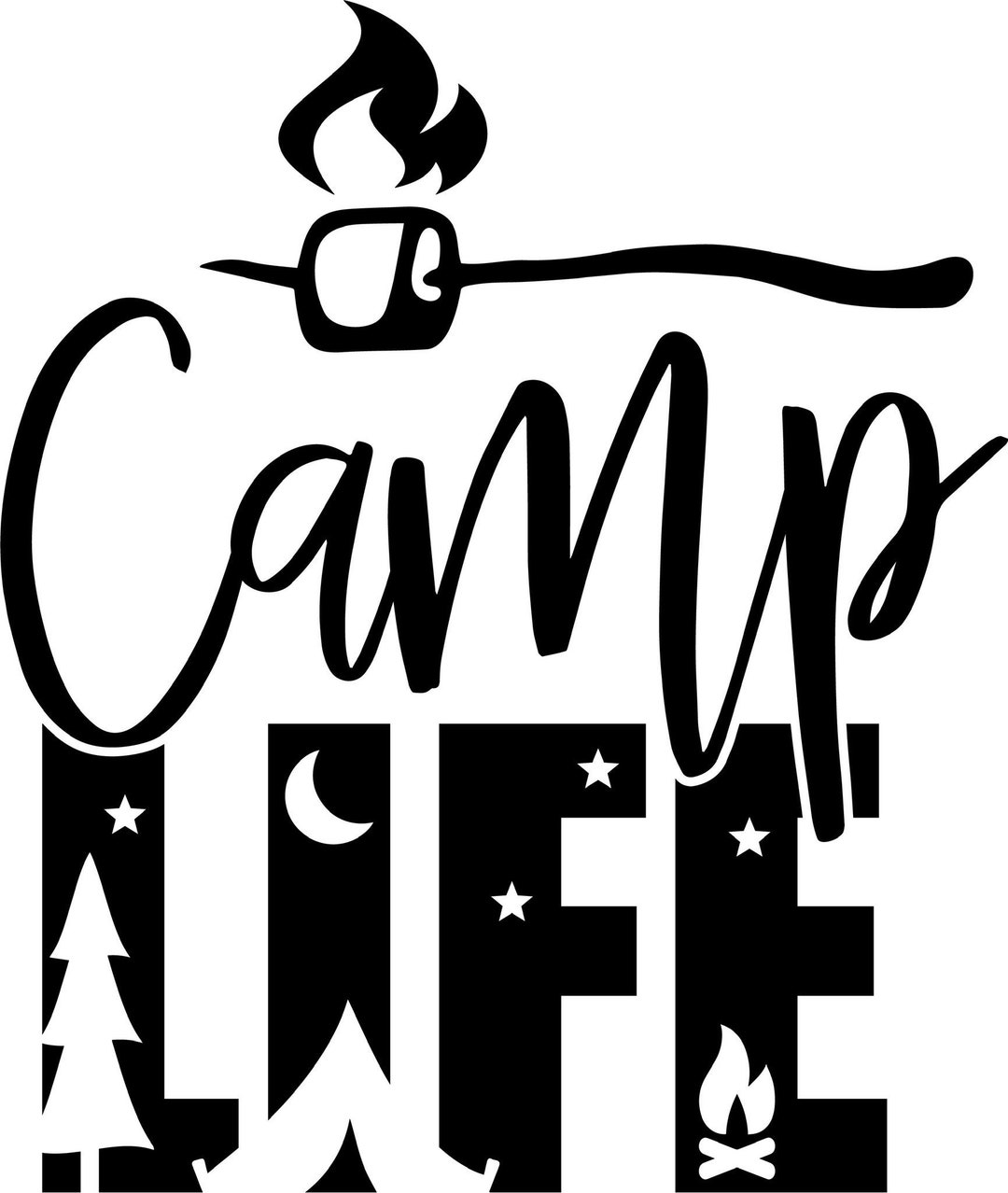 Camp Life Decal - Etsy
