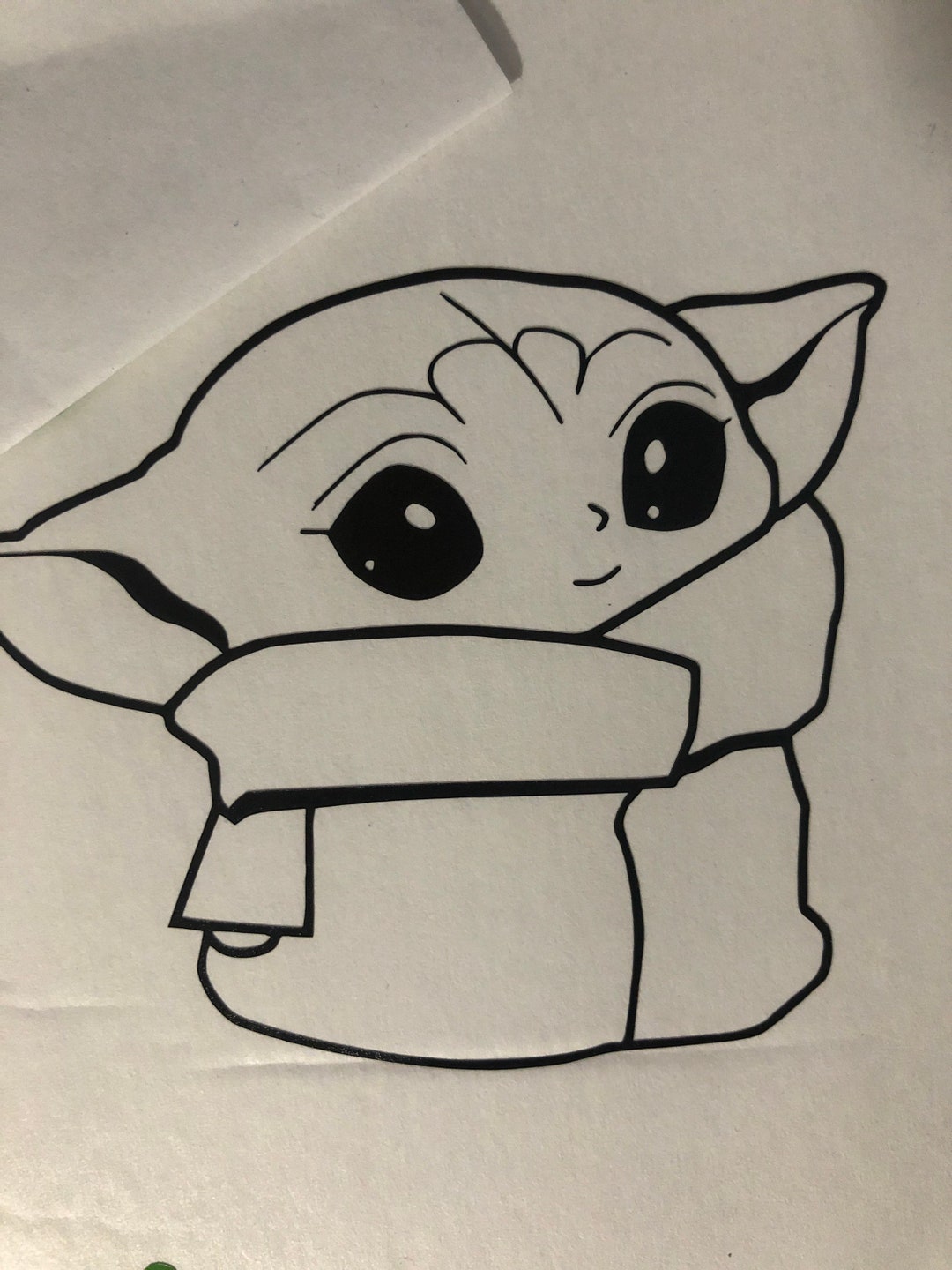 Baby Yoda Decal - Etsy