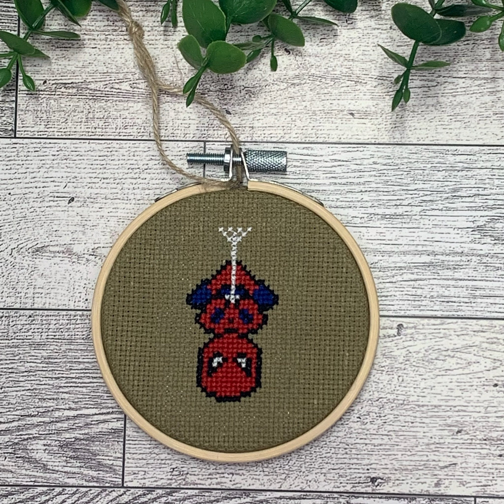 Spider-man Cross Stitch Ornament - Etsy
