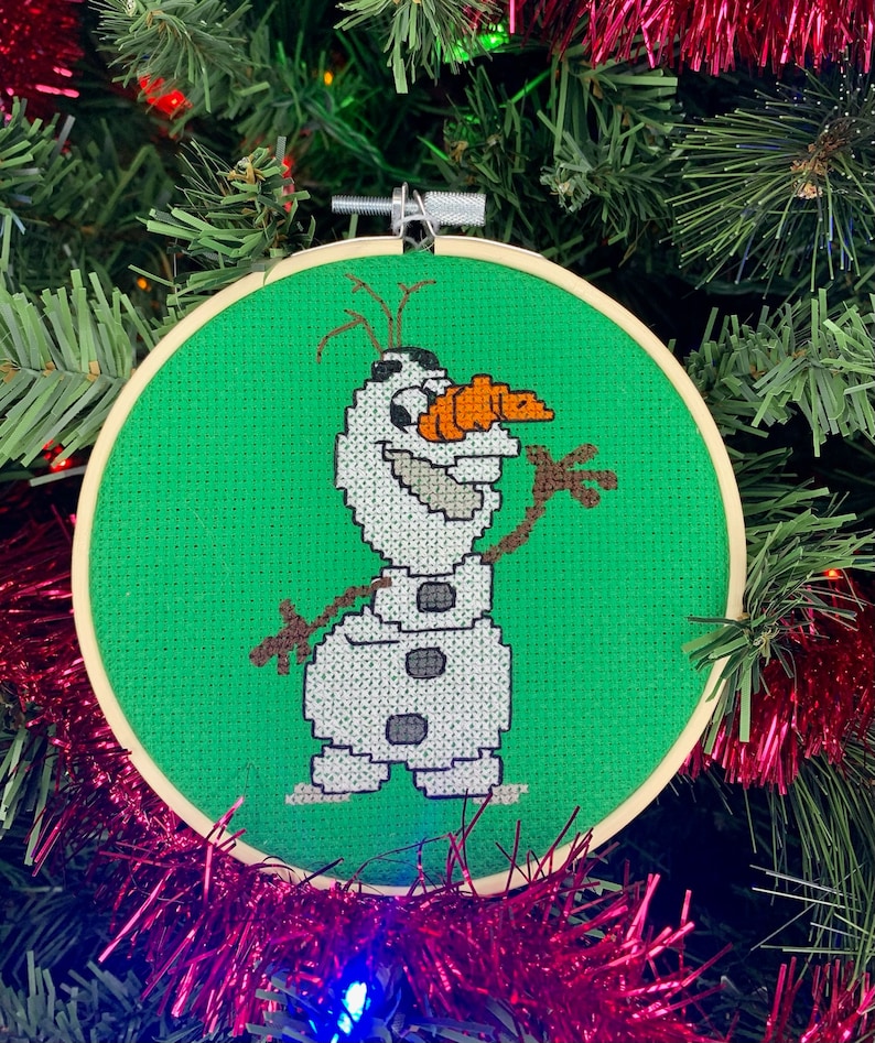 Olaf Cross Stitch Picture - Etsy