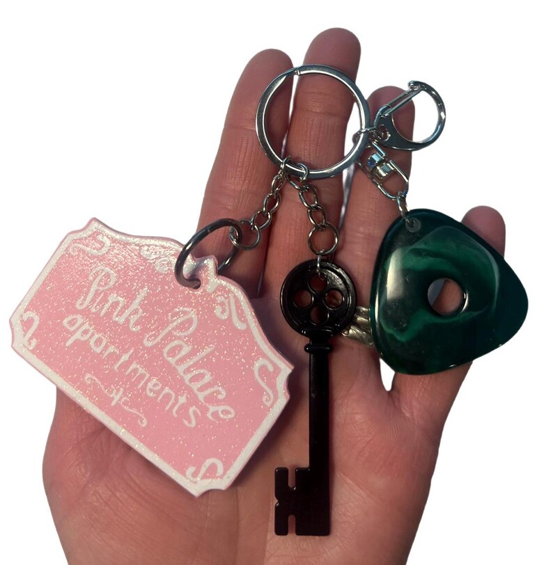 Coraline Inspired Keychain! Adorable Pink Palace Inspired Handmade Pink ...
