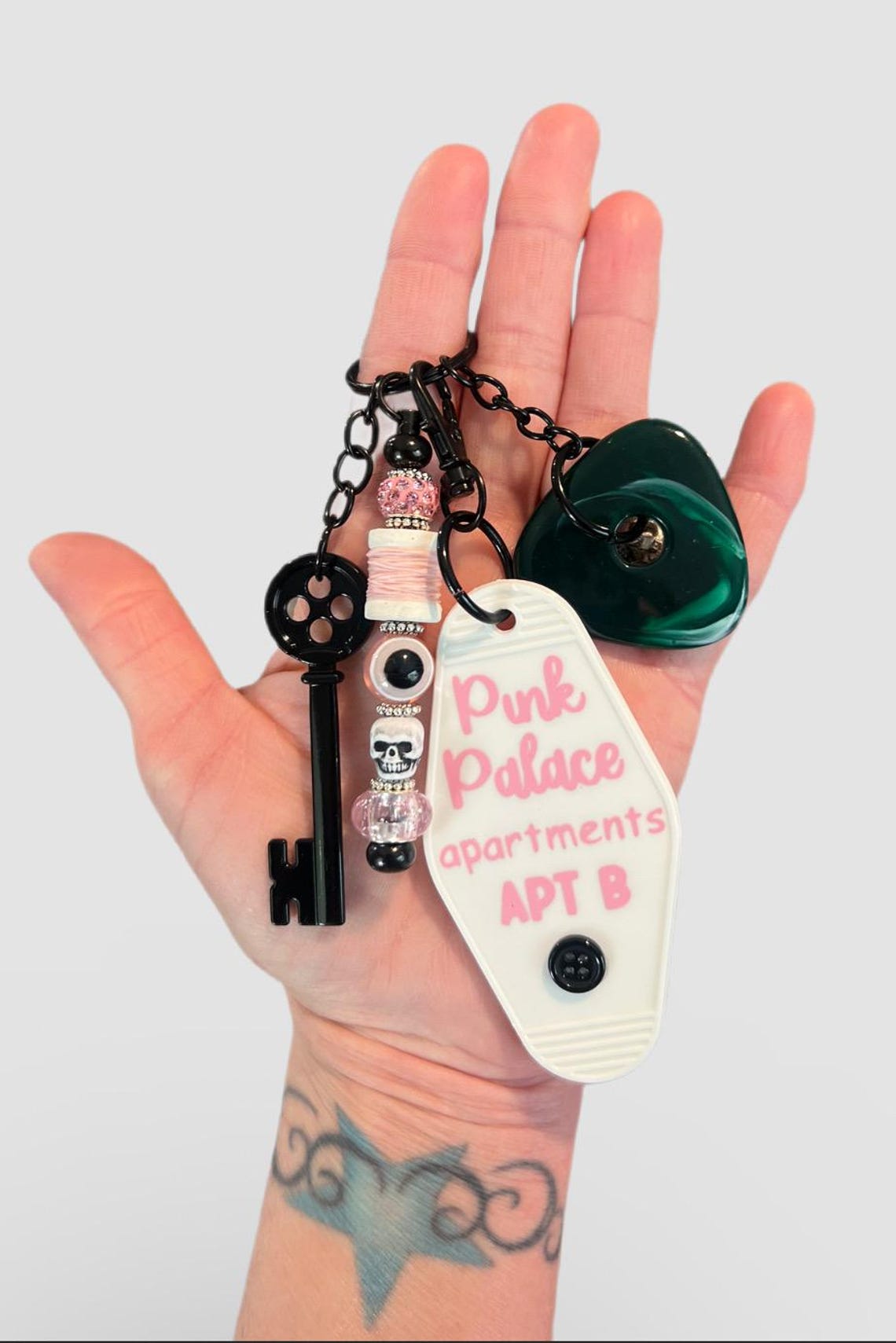 Coraline Inspired Keychain! Adorable Pink Palace Inspired Keychain ...