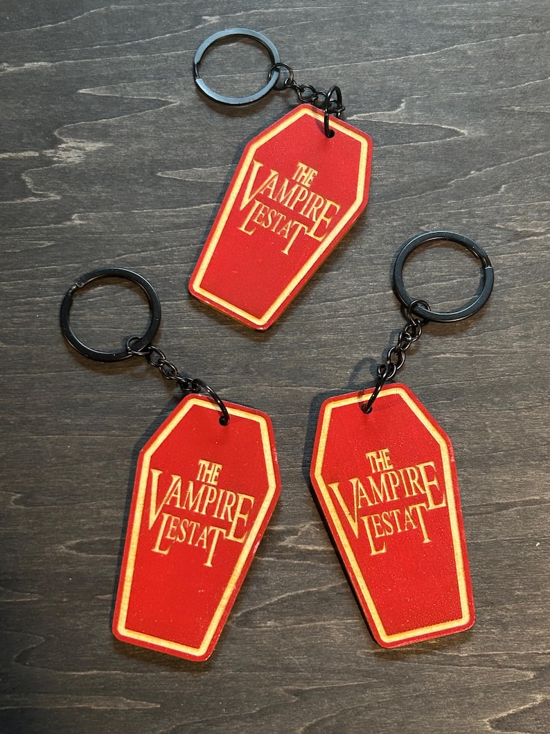 The Vampire LESTAT Engraved Coffin Keychain.interview With the Vampire ...