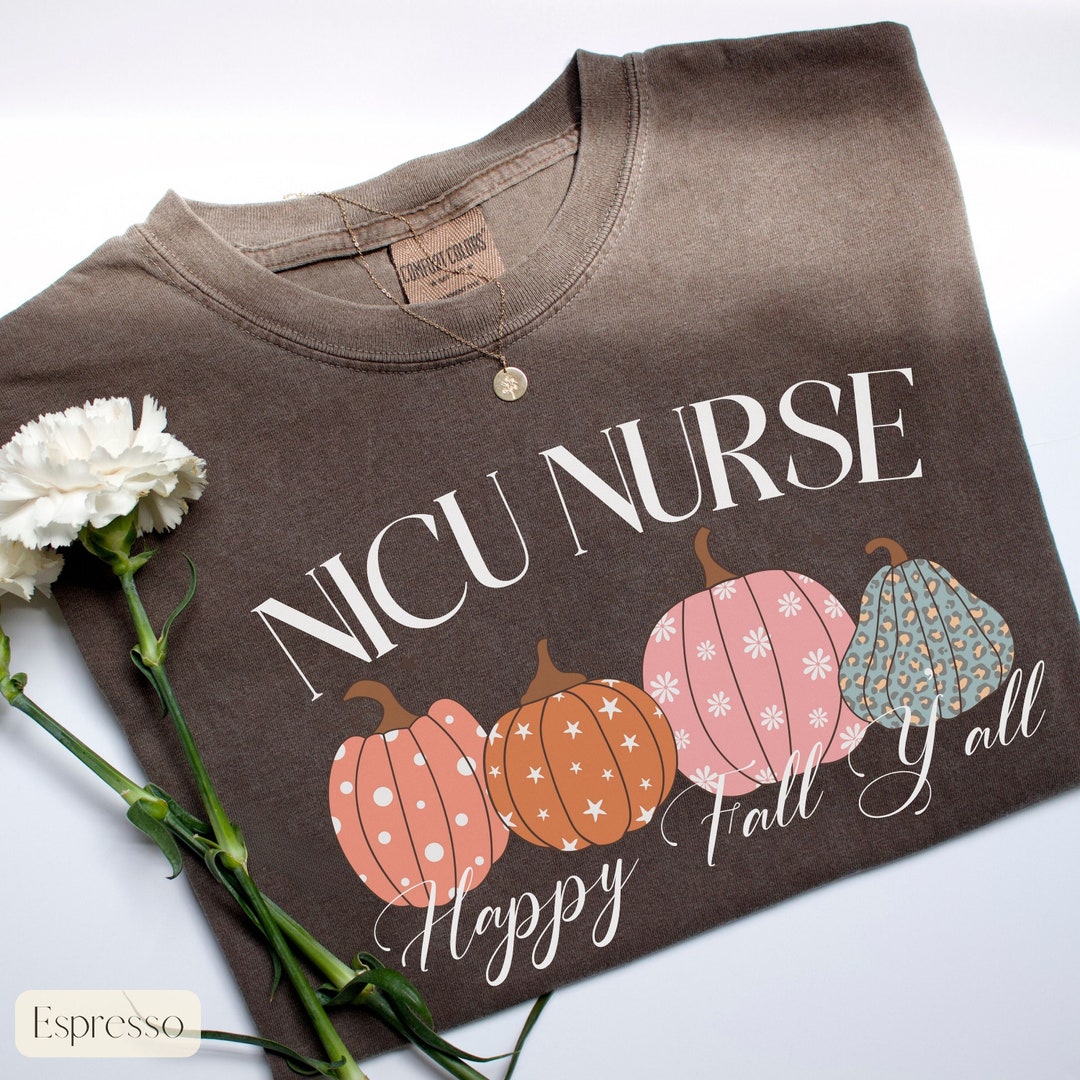 Nicu Nurse Shirt Fall,nicu Halloween Shirt, Neonatal Intensive Care ...